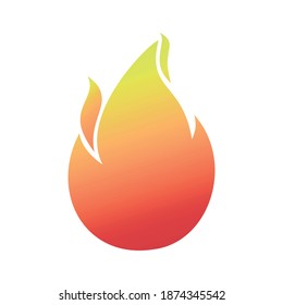 Vector Flame Fire Wash Fire Color Stock Vector (Royalty Free ...