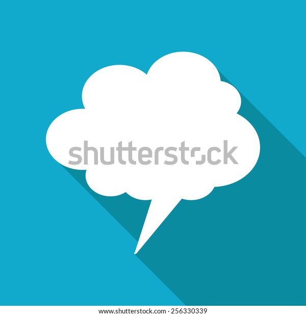 Vector Flat Callout Icon Isolated On Stock Vector (Royalty Free ...