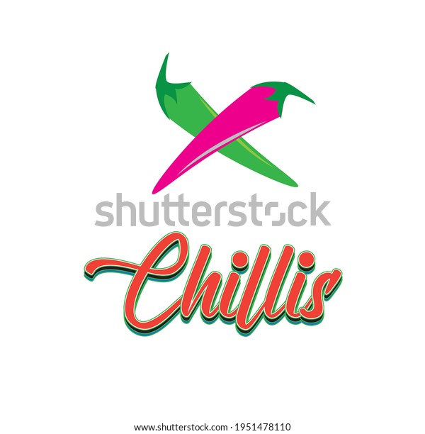 Vector Flat Chili Logo Chili Clipart Stock Vector (Royalty Free ...