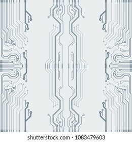 Vector Flat Circuit Board Illustration Stock Vector (Royalty Free ...