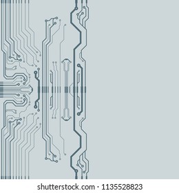 Vector Flat Circuit Board Illustration Vector: vector de stock (libre ...