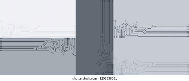 Vector Flat Circuit Board Illustration Stock Vector (Royalty Free ...