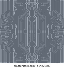 Vector Flat Circuit Board Illustration Stock Vector (Royalty Free ...