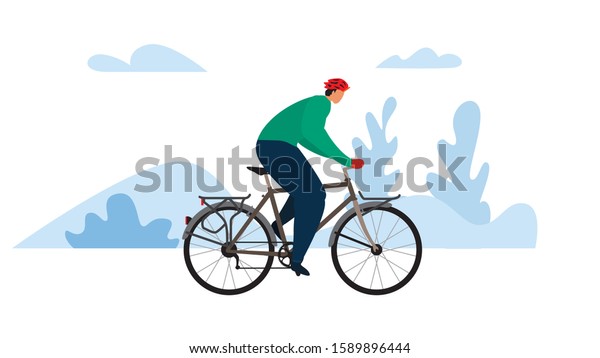 Vector Flat Design People Outdoor Park Stock Vector (Royalty Free ...