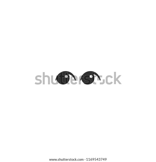 Vector Flat Eyes Illustration Stock Vector (Royalty Free) 1169543749 ...