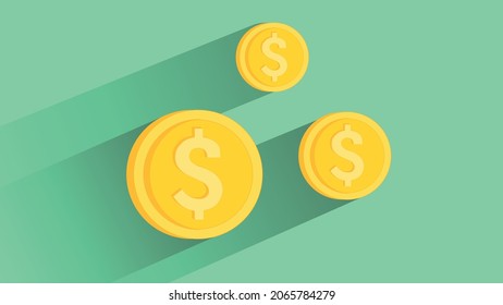 Vector Flat Money Icons Isolated Dollar Stock Vector (Royalty Free ...