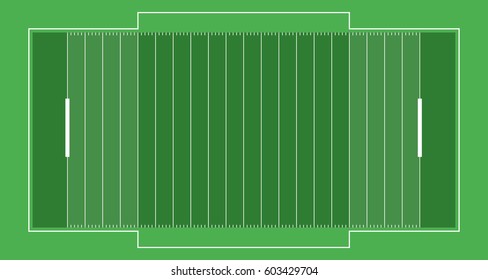 Vector Flat Rugby Field Illustration Stock Vector (Royalty Free ...