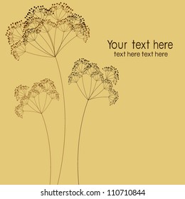 Vector Floral Background Card Flower Beauty Stock Vector (Royalty Free ...