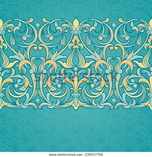 Vector Floral Border Victorian Style Ornate Stock Vector (Royalty Free ...