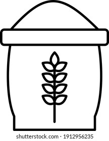 Vector Flour Outline Icon Design Stock Vector (Royalty Free) 1912956235 ...