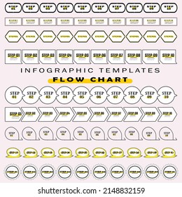 Vector Flow Chart Infographic Label Design Stock Vector (Royalty Free ...