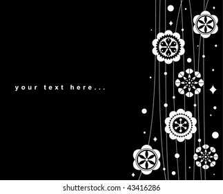 Vector Flower Background Design Stock Vector (Royalty Free) 43416286 ...