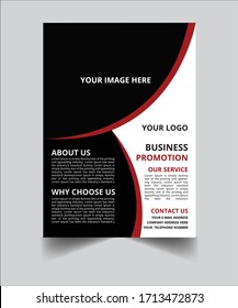 Vector Flyer Design Layout Template Size Stock Vector (Royalty Free ...