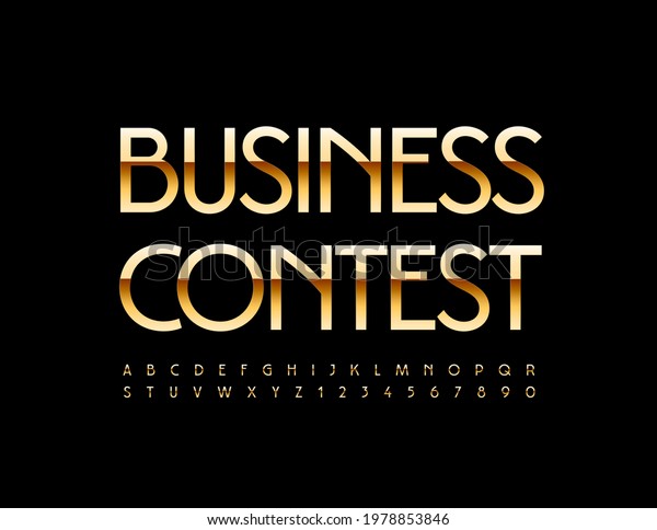 Vector Flyer Template Business Contest Elegant Stock Vector (Royalty ...