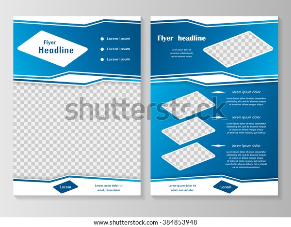 Vector Flyer Template Design Front Page: เวกเตอร์สต็อก (ปลอดค่า ...