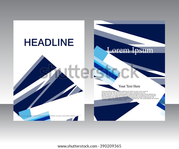 Vector Flyer Template Design Front Page Stock Vector (Royalty Free ...