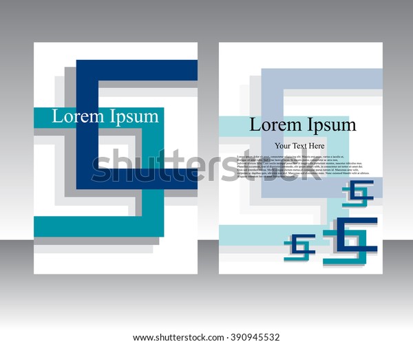 Vector Flyer Template Design Front Page 库存矢量图（免版税）390945532 | Shutterstock