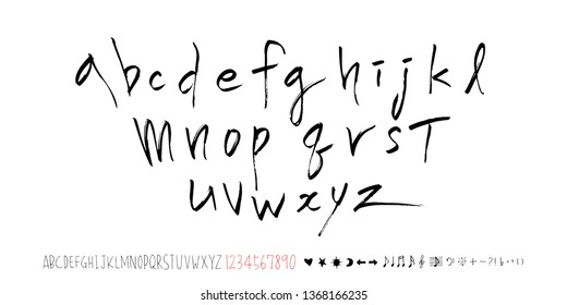Handwritten Ink Font Perfect Branding Logos Stock Vector (Royalty Free ...