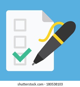 Vector Form Pencil Tick Icon Stock Vector (Royalty Free) 180538103 ...