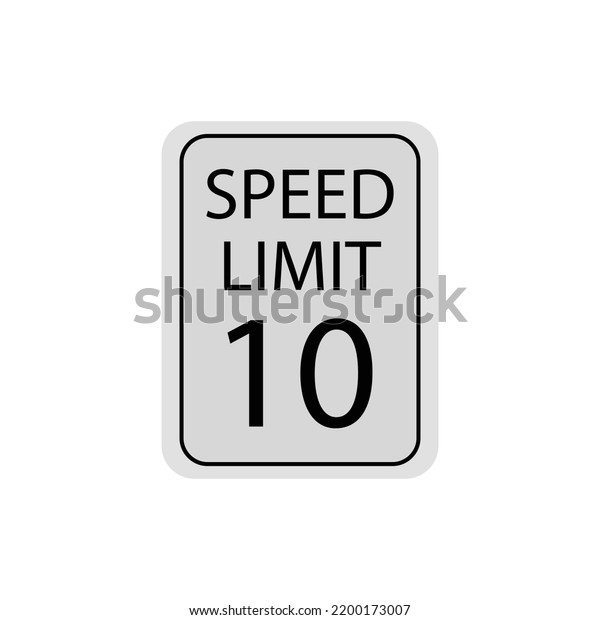 Vector Form Speed Limit Symbol On Stock Vector (Royalty Free ...