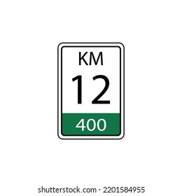 Vector Form Symbol Icon Form Kilometer Stock Vector (Royalty Free ...