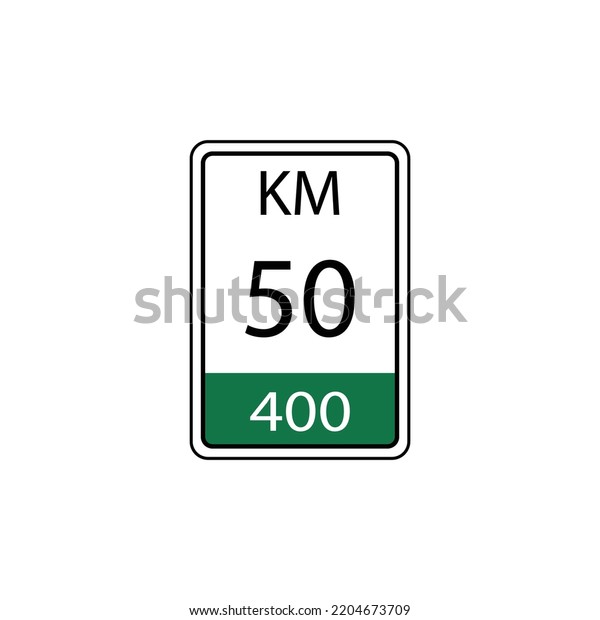 Vector Form Symbol Icon Form Kilometer Stock Vector (Royalty Free ...