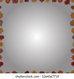 Vector Foursquare Frames Doodles Picture White Stock Vector (Royalty ...