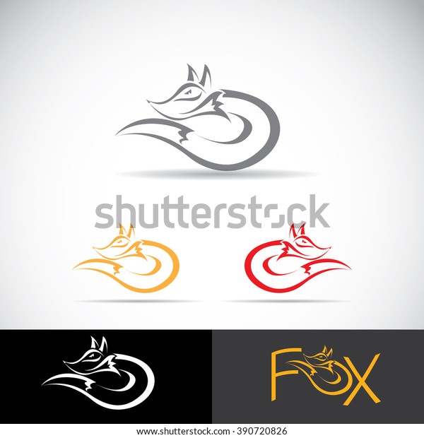 Vector Fox Sign Label Tattoo Design Stock Vector (Royalty Free ...