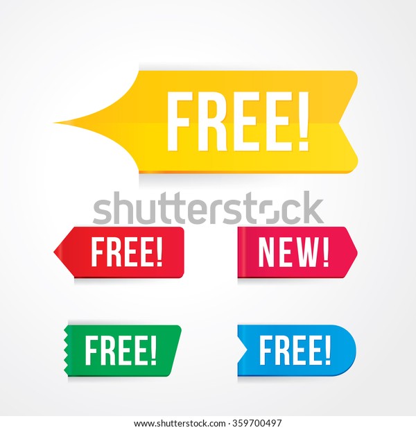 Vector Free Tag Free Sign Free Stock Vector (Royalty Free) 359700497