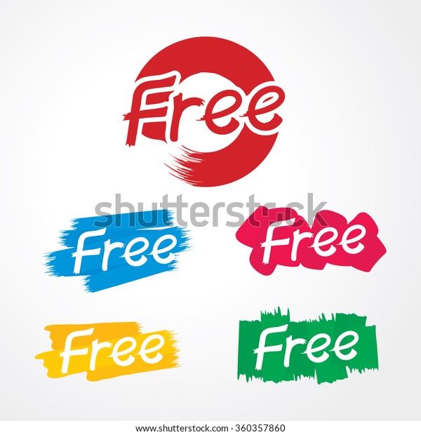 Vector Free Tag Free Sign Free Stock Vector (Royalty Free) 360357860