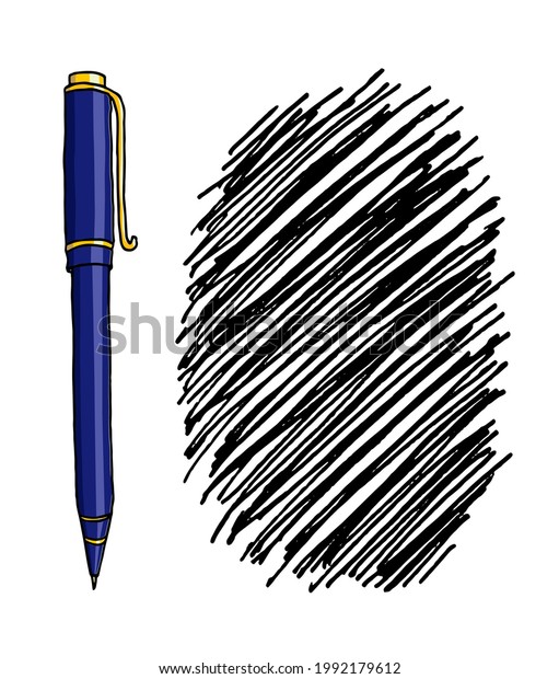 Vector Freeform Strokes Doodle Blank Frame Stock Vector (Royalty Free ...