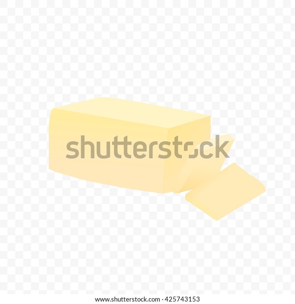 Vector Fresh Butter Stick On Transparent Stock Vector (Royalty Free ...
