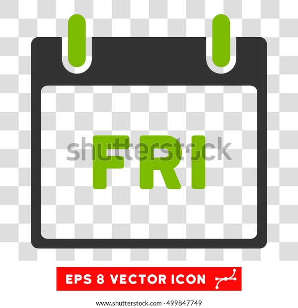 Vector Friday Calendar Page Eps Vector Stock Vector (Royalty Free ...