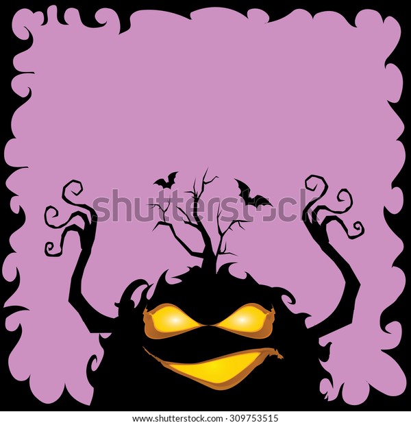 Vector Frightening Monster Nightmares Concept Illustration Stock Vector ...