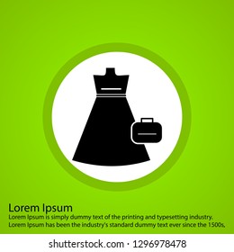 Vector Frock Icon Stock Vector (Royalty Free) 1296978478 | Shutterstock
