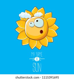 Vector Funky Cartoon Summer Sun Character Stock Vector (Royalty Free ...