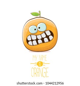 Vector Funny Cartoon Cute Orange Character Stock Vector (Royalty Free ...