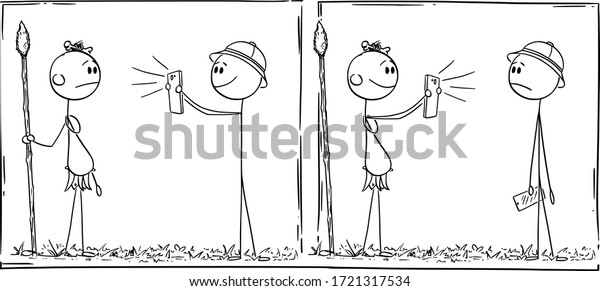 Vector Funny Cartoon Stick Figure Comic Stock Vector (Royalty Free ...