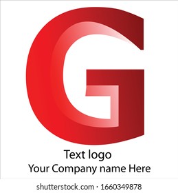 Vector G Letter Text Logo Concept Stock Vector (Royalty Free ...