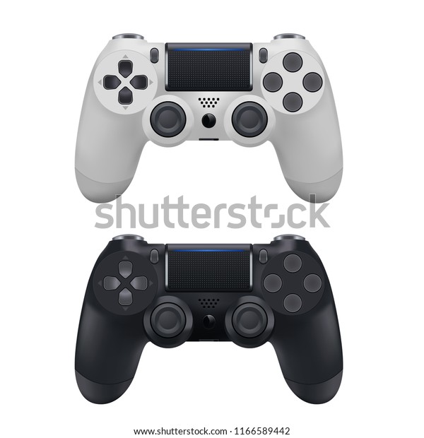 Vector Game Pad On White Background Stock Vector (Royalty Free ...