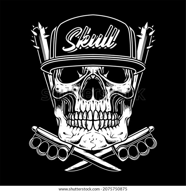 Vector Gang Skulls Good Design Reference Stock Vector (Royalty Free ...