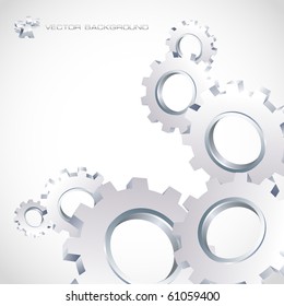Vector Gear Background Abstract Illustration Stock Vector (Royalty Free ...