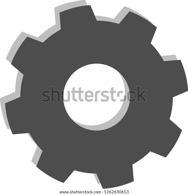 Vector Gear Logo On White Background Stock Vector (Royalty Free ...