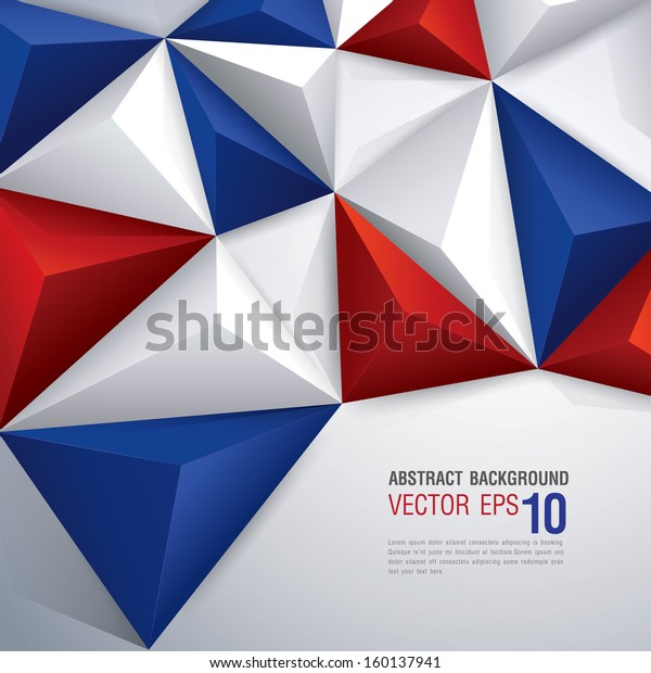 Vector Geometric Background France Flag Concept: เวกเตอร์สต็อก (ปลอดค่า ...