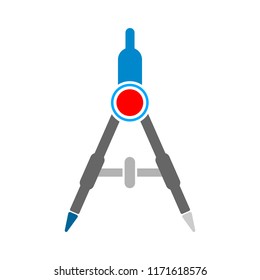 Vector Geometric Compass Drawing Illustration Architect Stock Vector ...