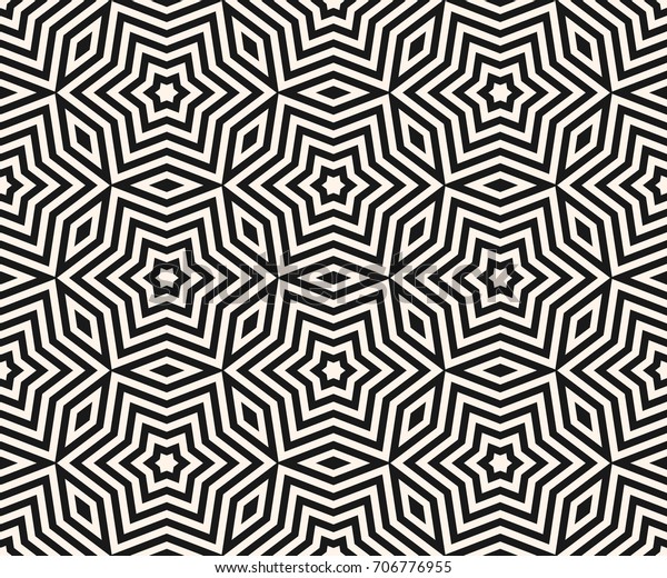 Vector Geometric Stars Ornament Seamless Pattern Stock Vector (Royalty ...