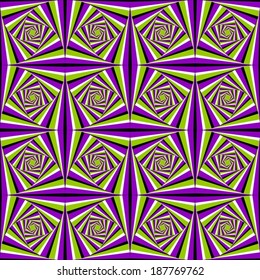 Vector Geometrical Background Squares Optical Illusion Stock Vector ...