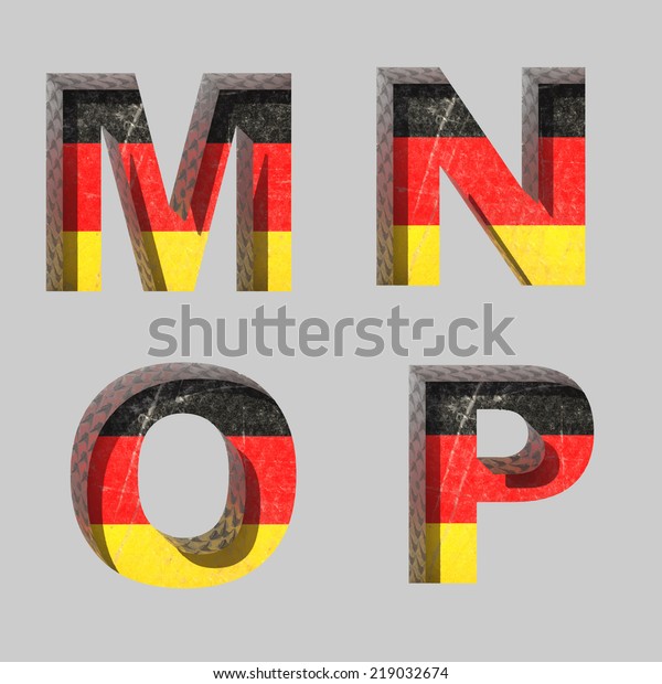 Vector Germany Alphabet Letters Set Stock Vector (Royalty Free ...