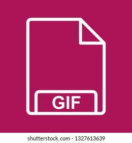 Vector Gif Icon Stock Vector (Royalty Free) 1327613639 | Shutterstock