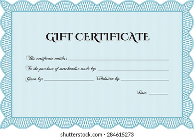 Vector Gift Certificate Template Vector Illustrationgood Stock Vector ...
